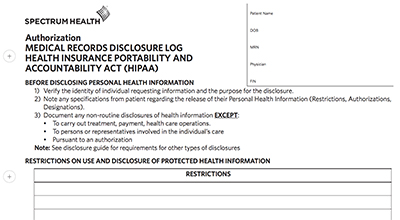 Patient Forms | Lakeshore Area Radiation Oncology Center